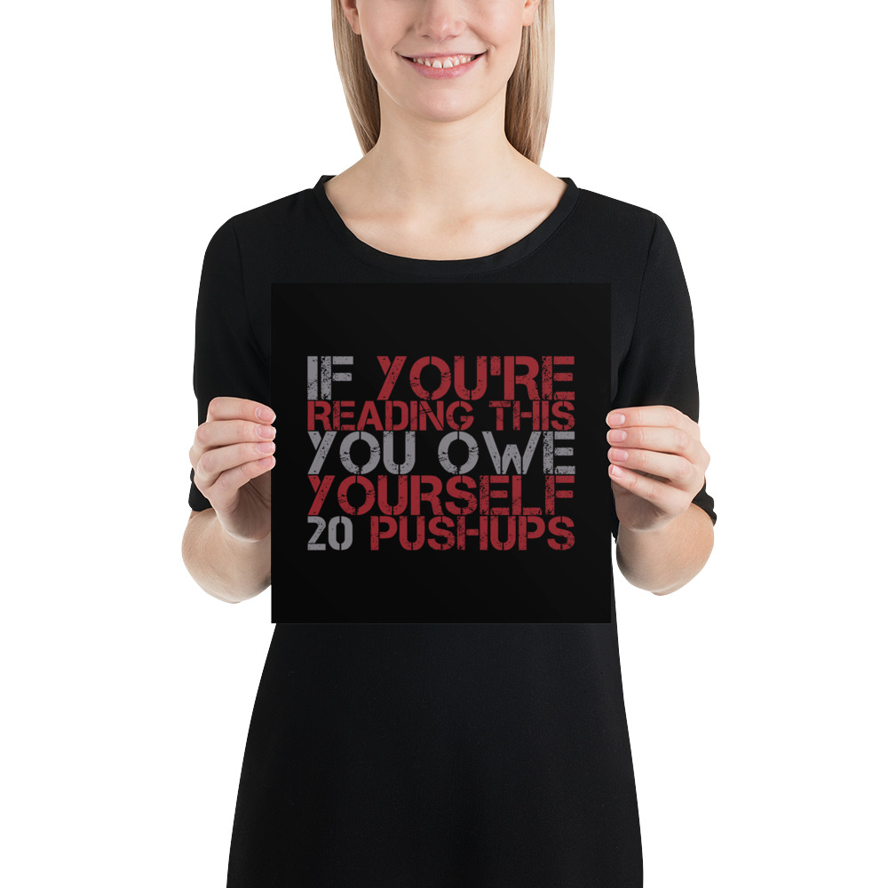 Pushups – Poster – Western Aesthetics
