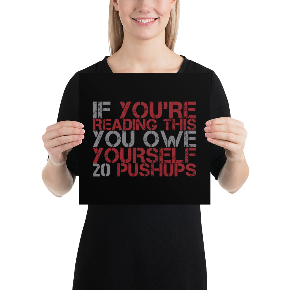 Pushups – Poster – Western Aesthetics