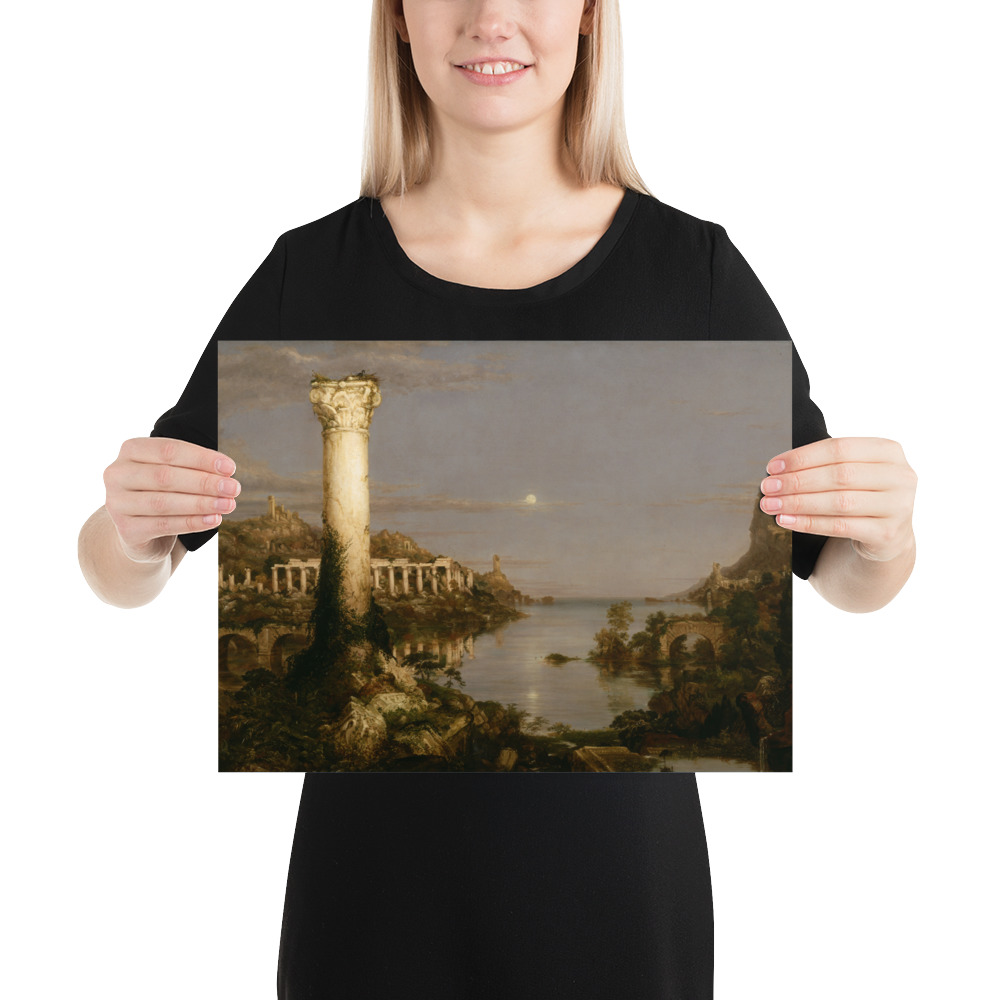 The Course of Empire – Desolation by Thomas Cole – Poster – Western ...
