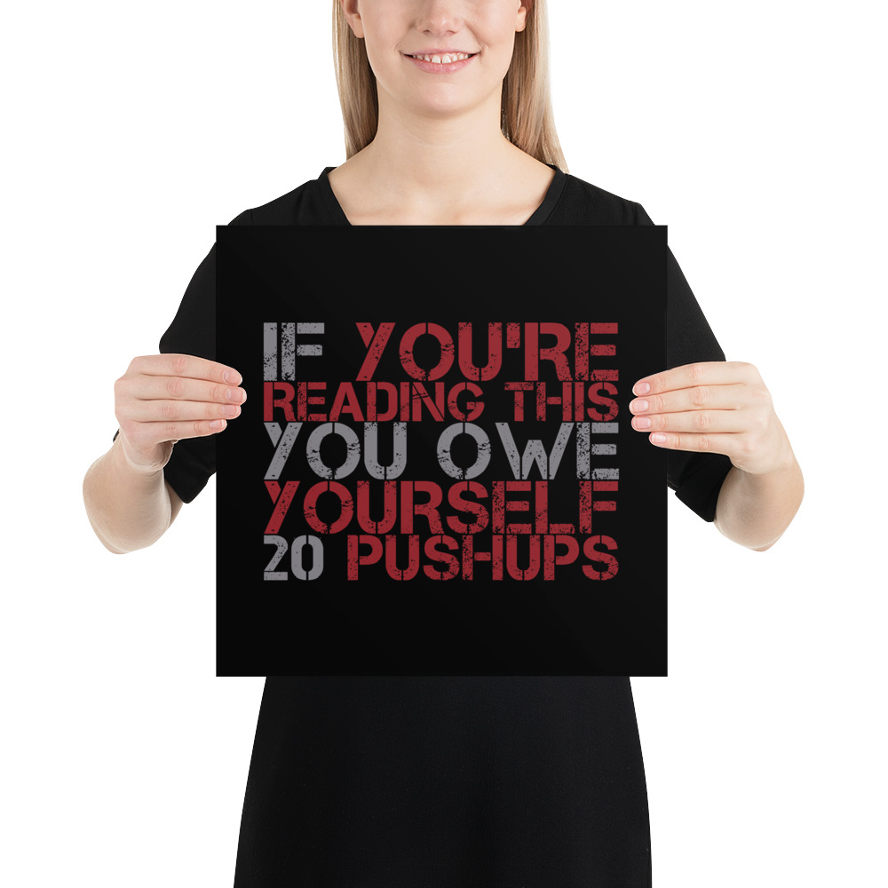 Pushups – Poster – Western Aesthetics
