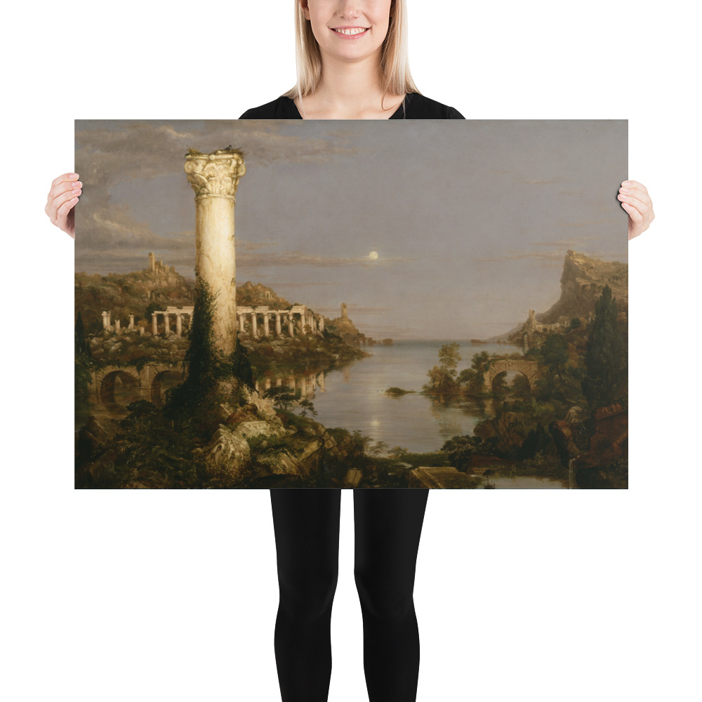 The Course of Empire – Desolation by Thomas Cole – Poster – Western ...
