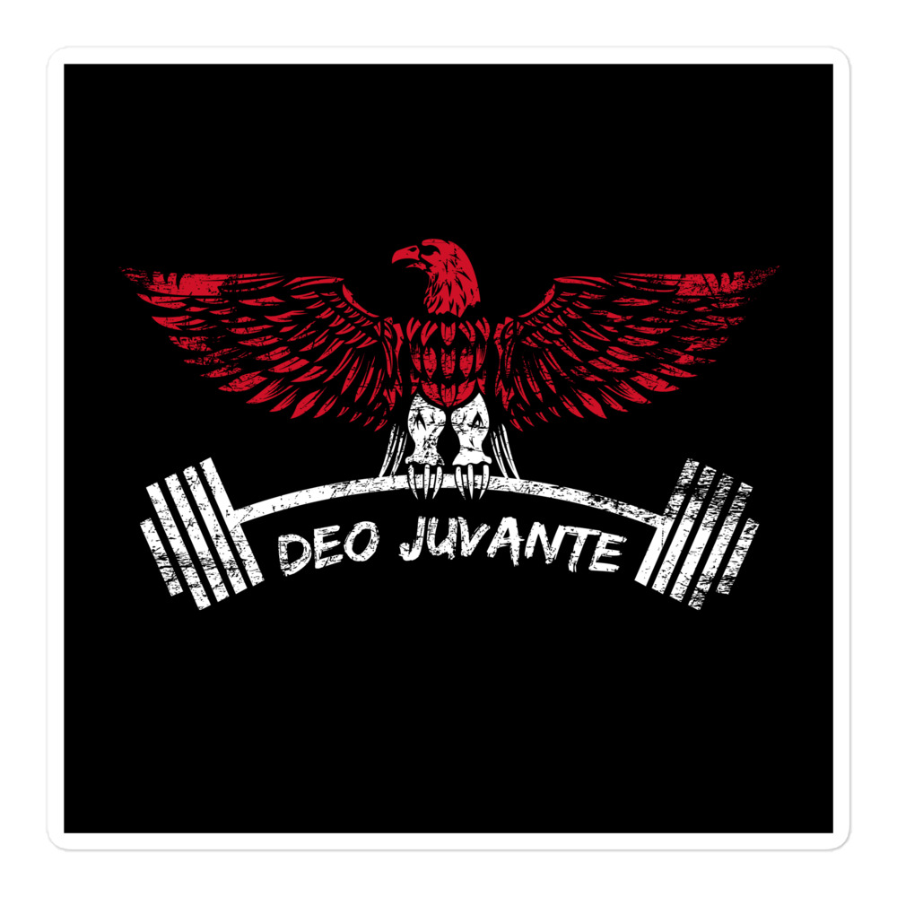 Monaco’s Gym Eagle – Deo Juvante – Sticker – Western Aesthetics