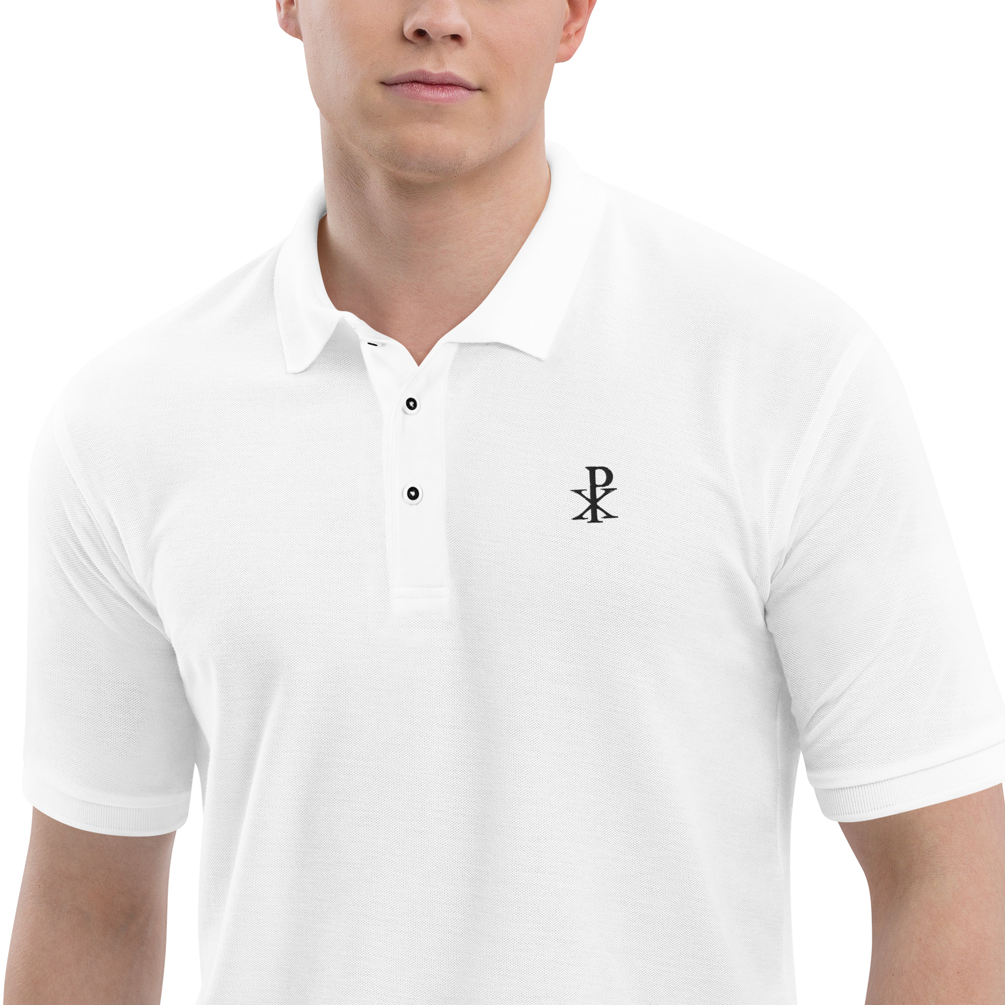 Chi Rho – Men’s Premium Polo – Western Aesthetics